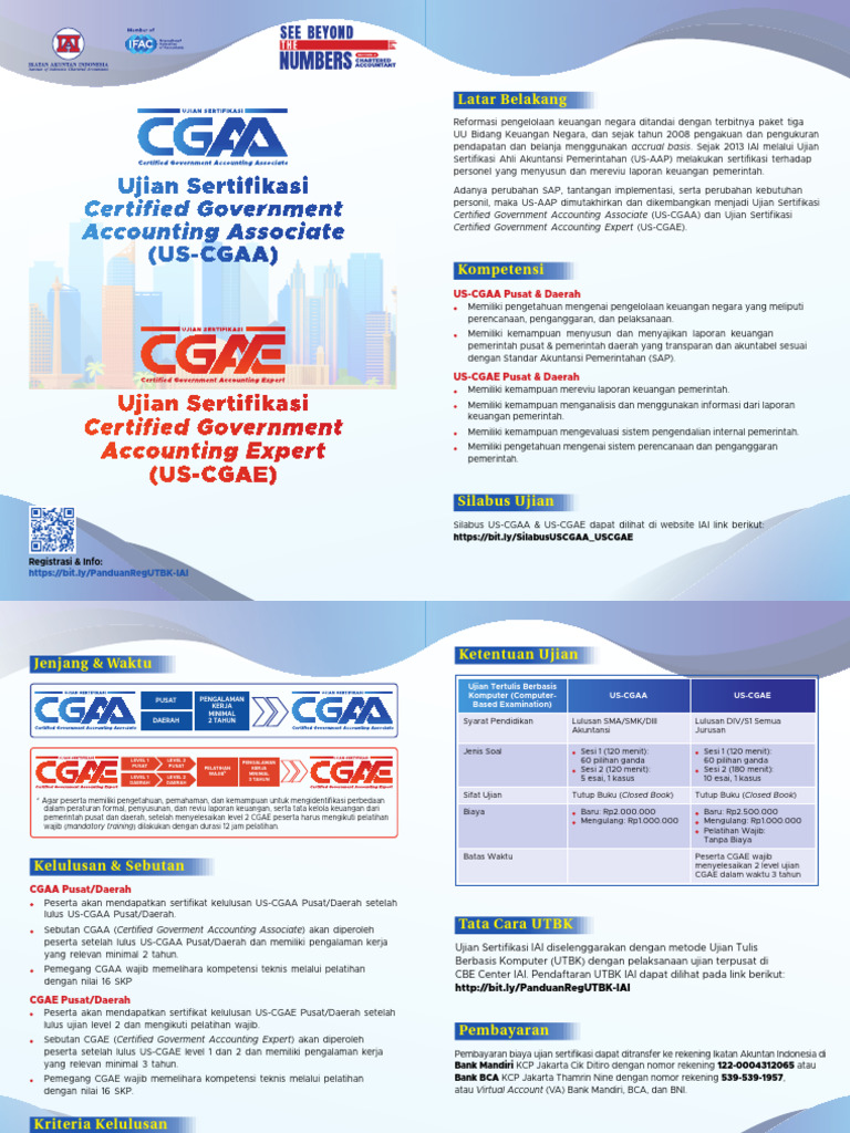 Brosur Sertifikasi CGAA-CGAE 2024 | PDF