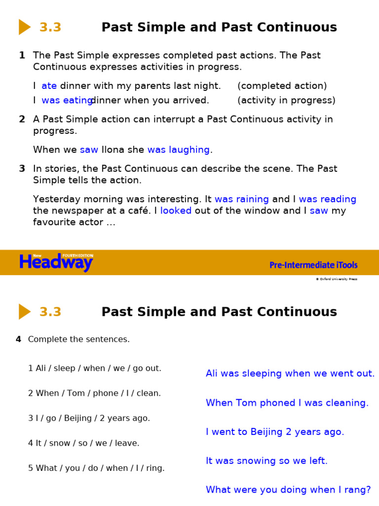 HDW PreInt Grammar 3.3 Final | PDF