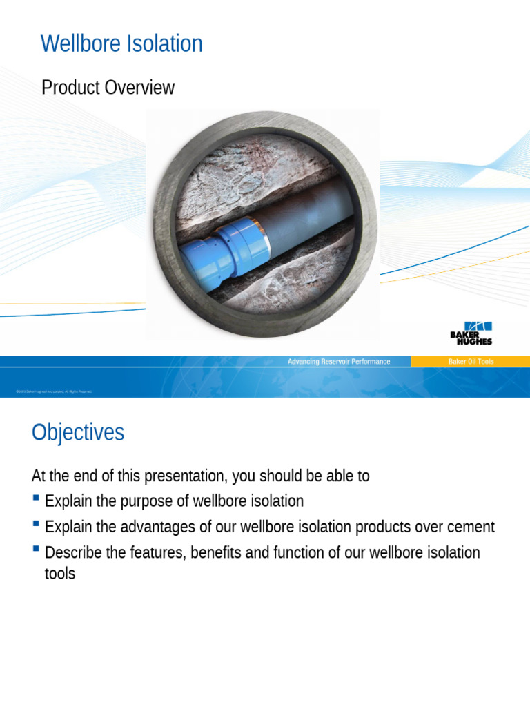 03.01.00 - Introduction To Wellbore Isolation | PDF | Casing (Borehole)
