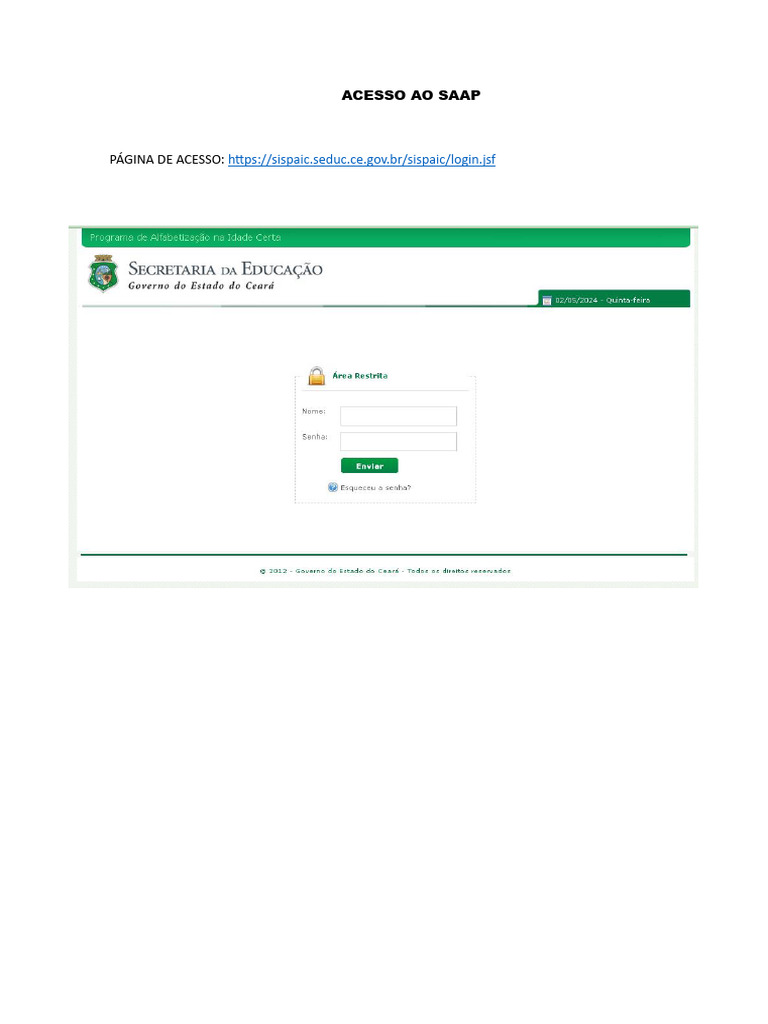 Acesso Ao Saap | PDF