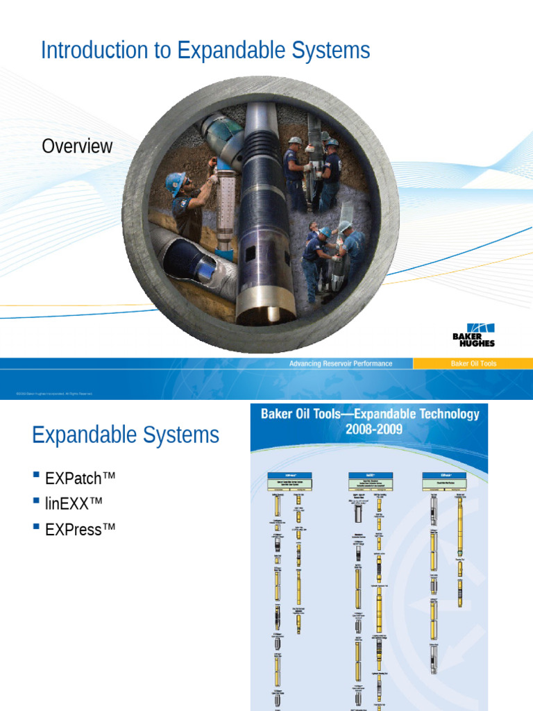 04 Expandable Systems Overview (Rev 7 - 09) | PDF | Casing (Borehole)