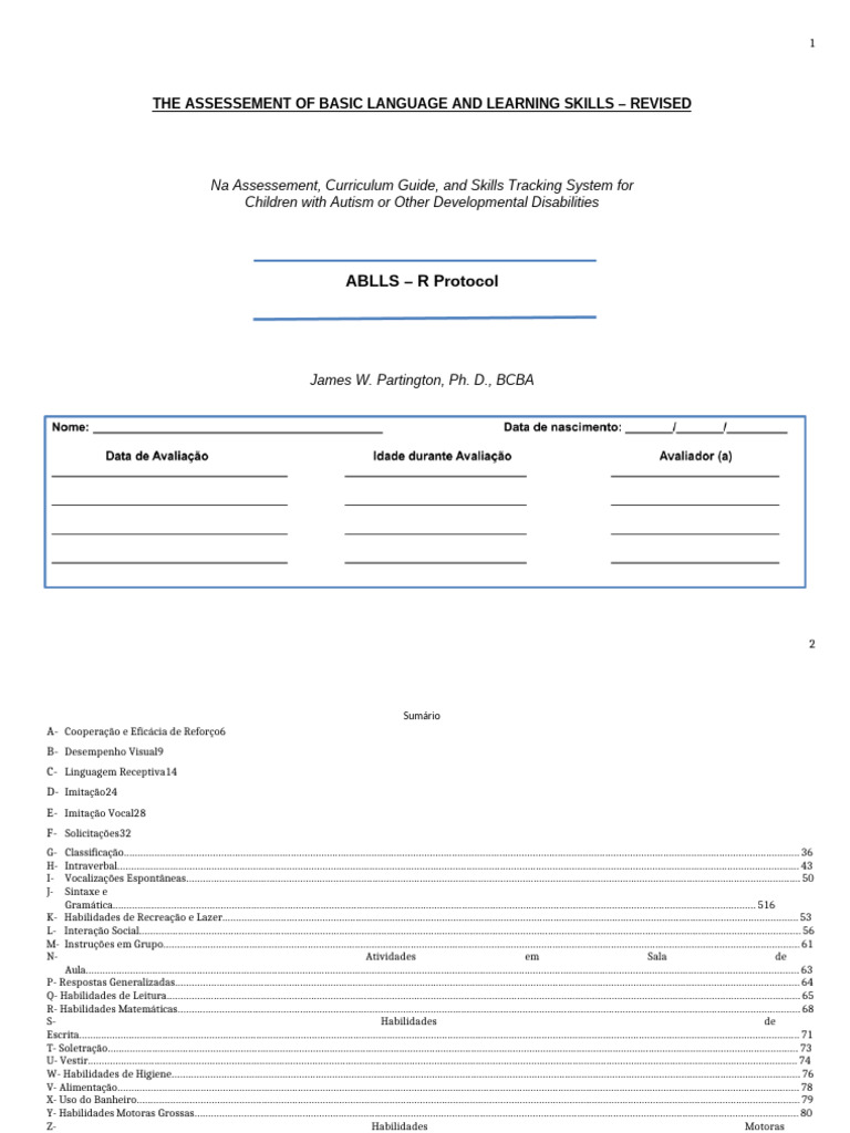 Abbls-R Traduzido Completo Oficial | PDF | Aprendizado