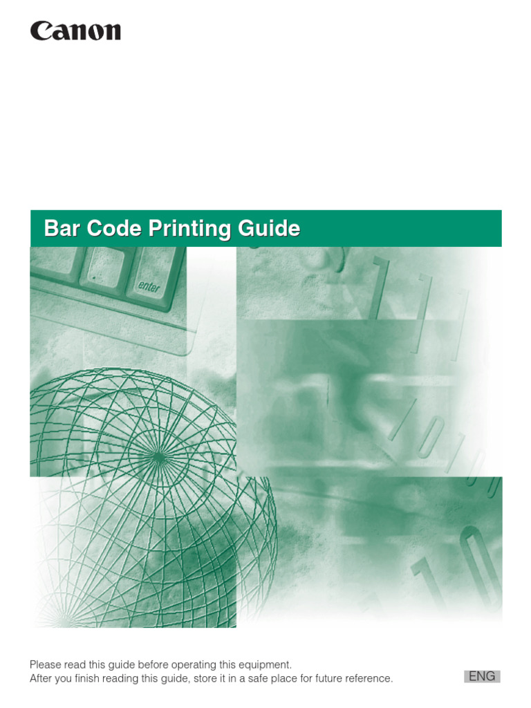 B PRINTING GUIDE English | PDF | Universal Product Code | Menu (Computing)