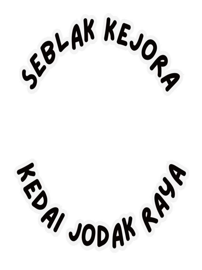 Label Lingkaran Makanan Kue Kering Estetik | PDF