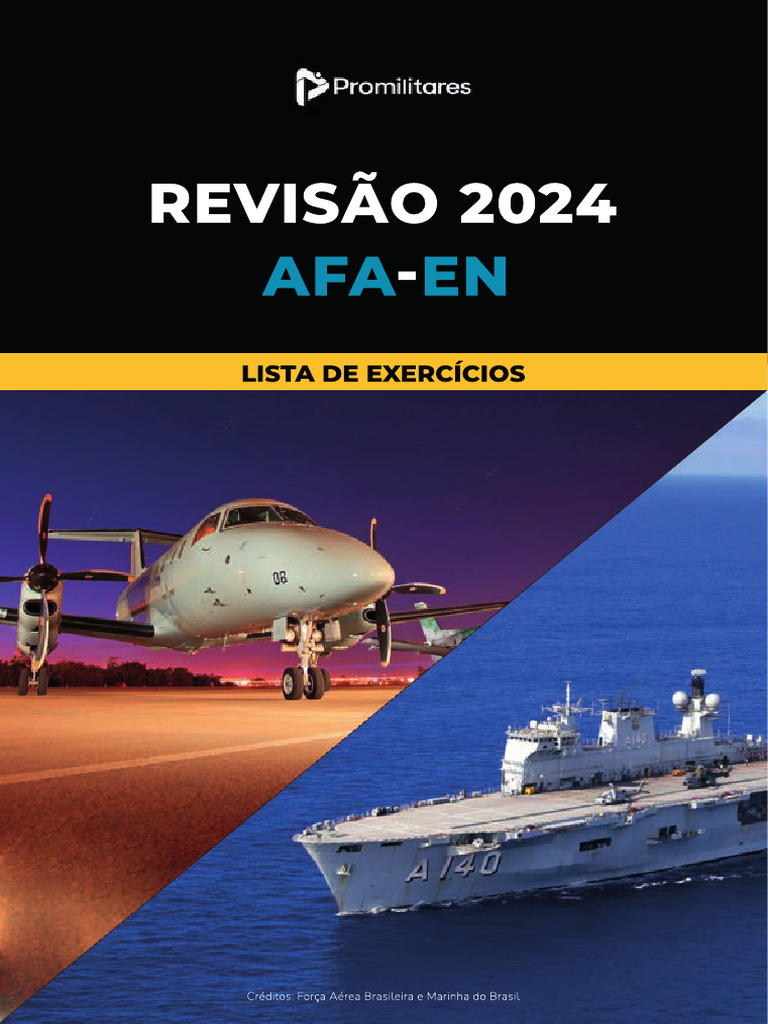 Lista de Exercícios AFA 2024: Física | PDF | Elétron | Luz