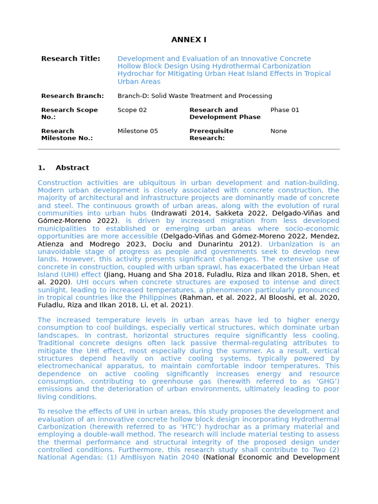 Innovative Concrete Block Design for UHI Mitigation | PDF | Climate ...