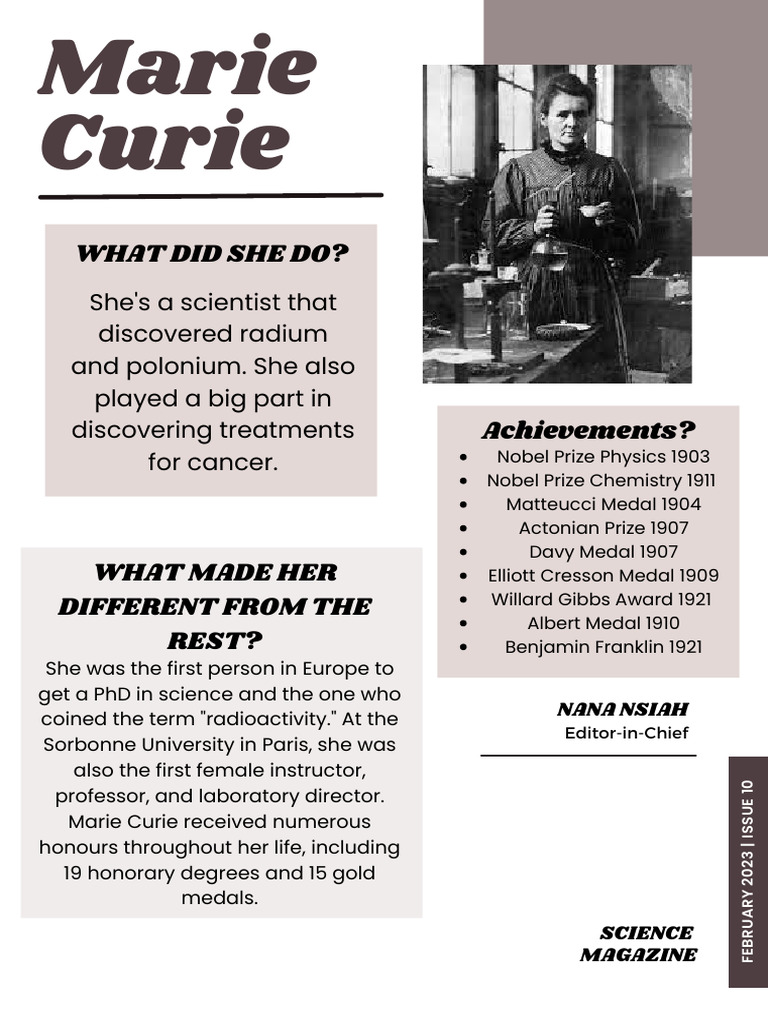 Marie Curie | PDF
