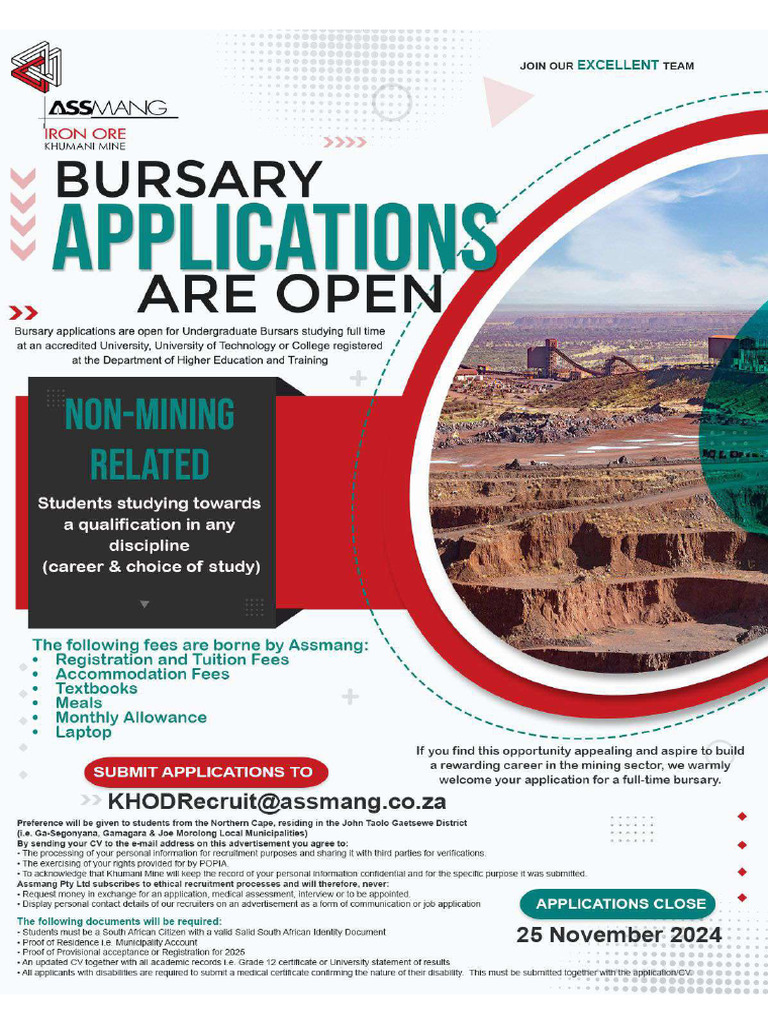 Khumani Mine Bursaries | PDF