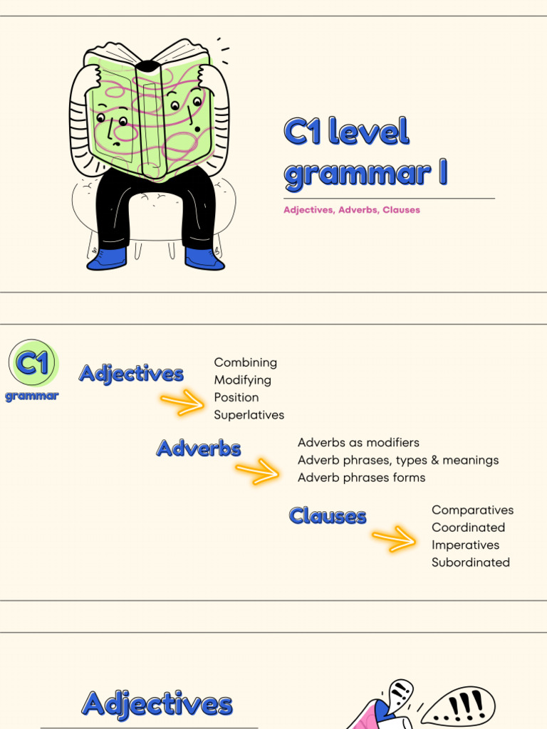 C1 Level Grammar Adjectives 1 Pdf