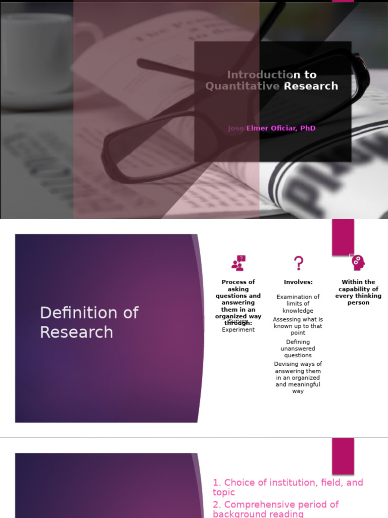Introduction To Quanti | PDF | Quantitative Research | Statistics