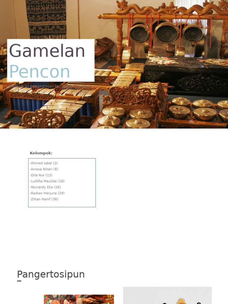 Gamelan pencon | PDF