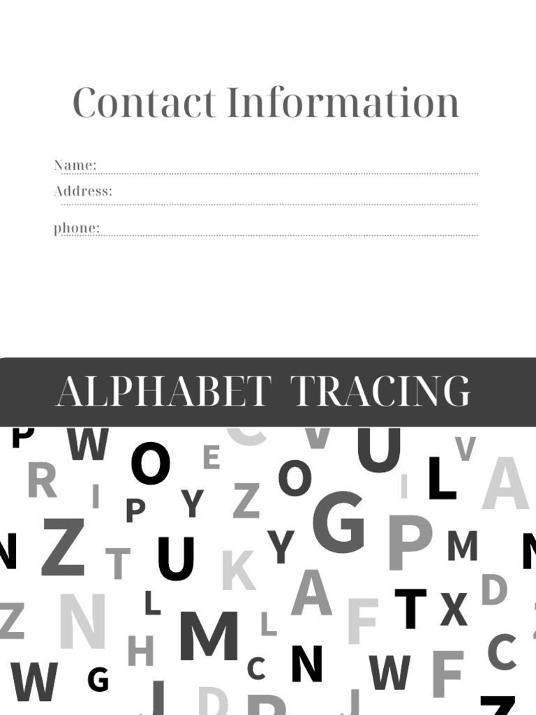 Free Alphabet Tracing - KDP Interior | PDF