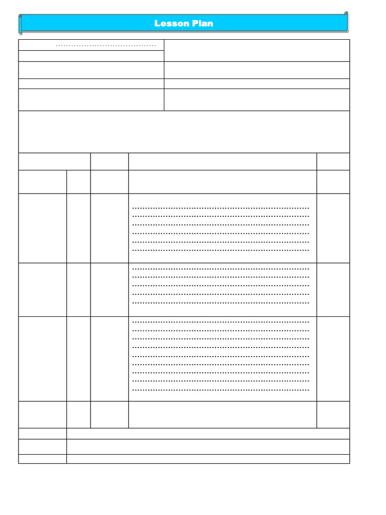 Lesson Plan 101 | PDF