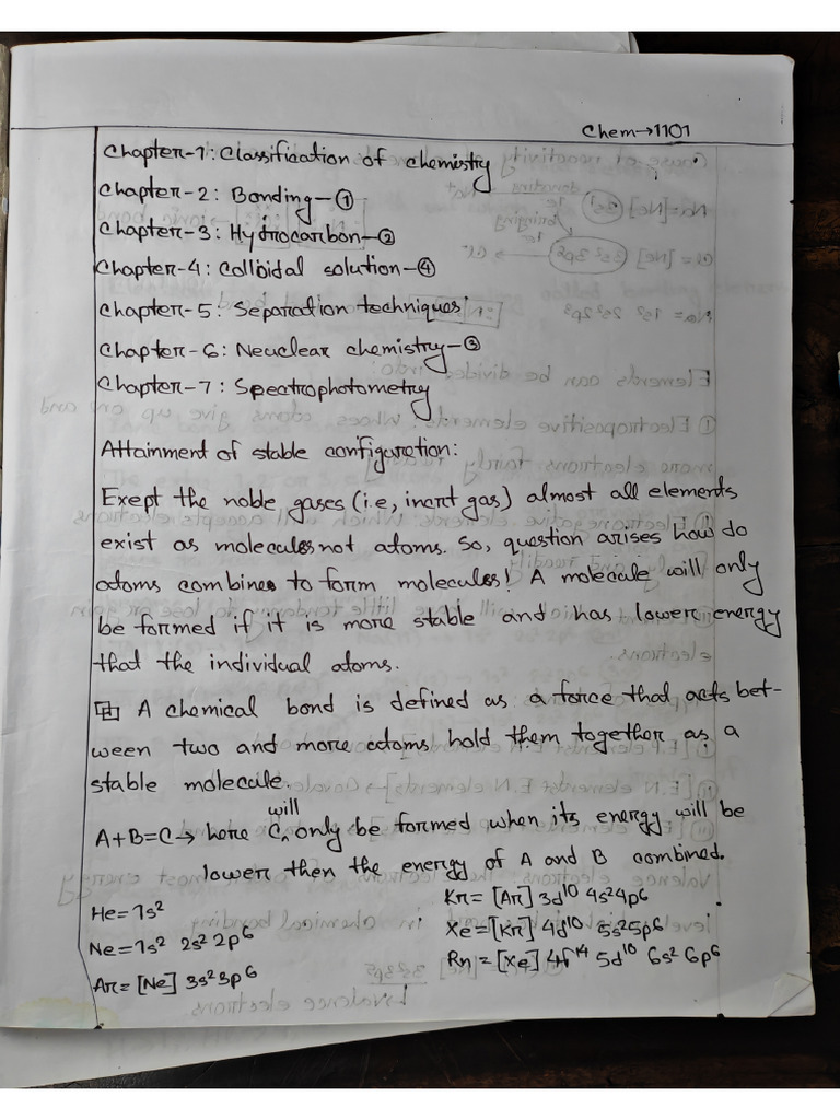 Chemistry Note | PDF