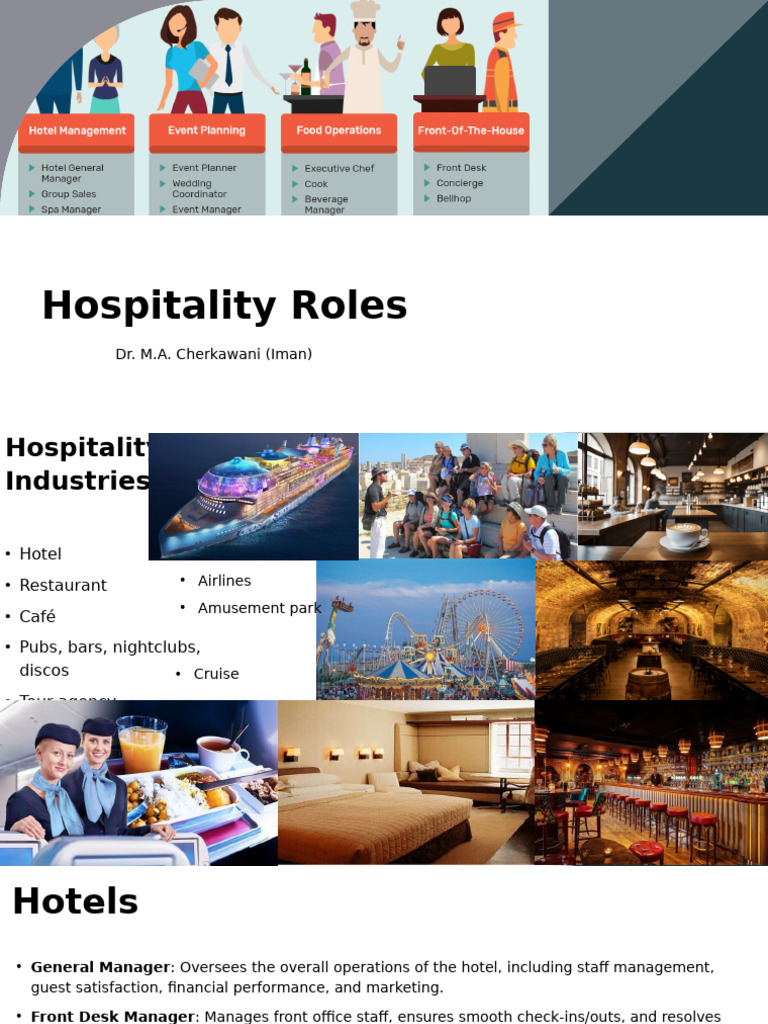 Hospitality Roles | PDF | Waiting Staff | Cruise Ship