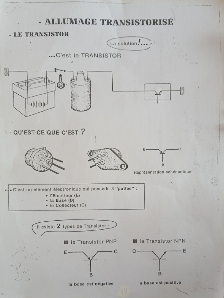 Allumage de Transitor | PDF