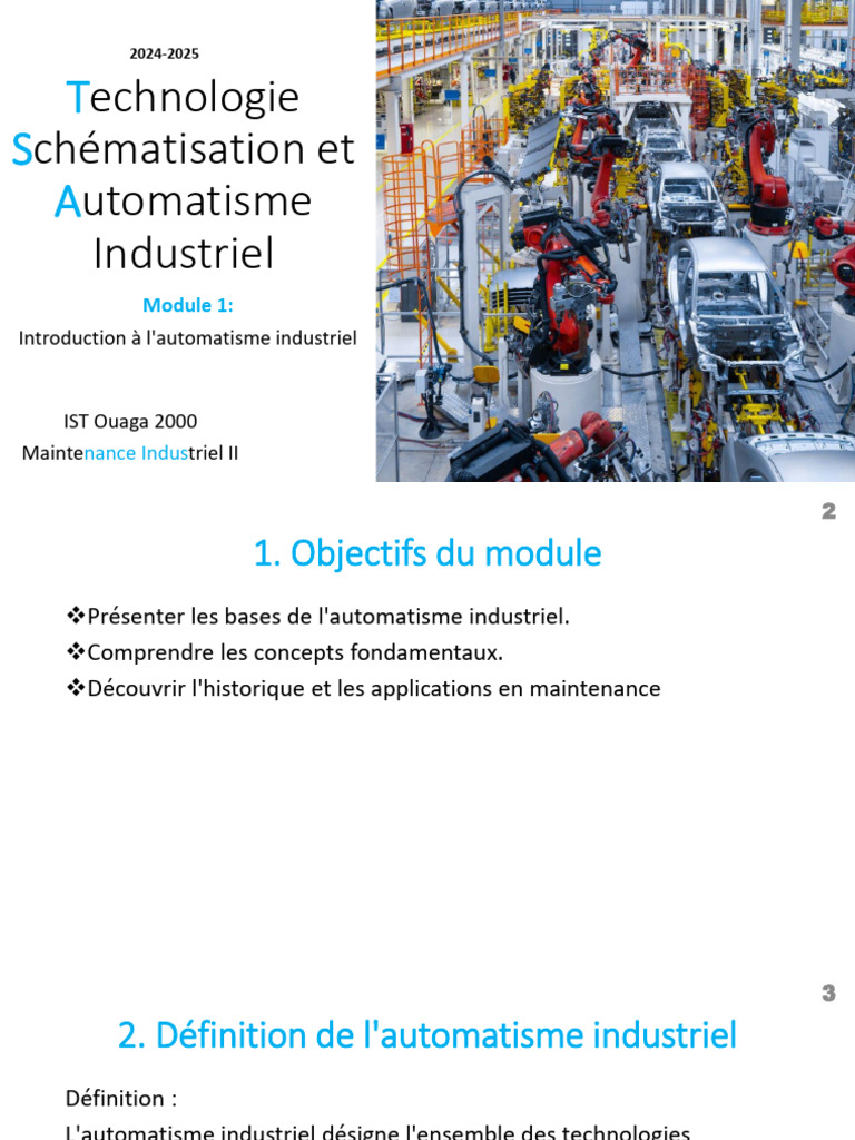 Automatisme industriel en maintenance | PDF | Automate programmable ...