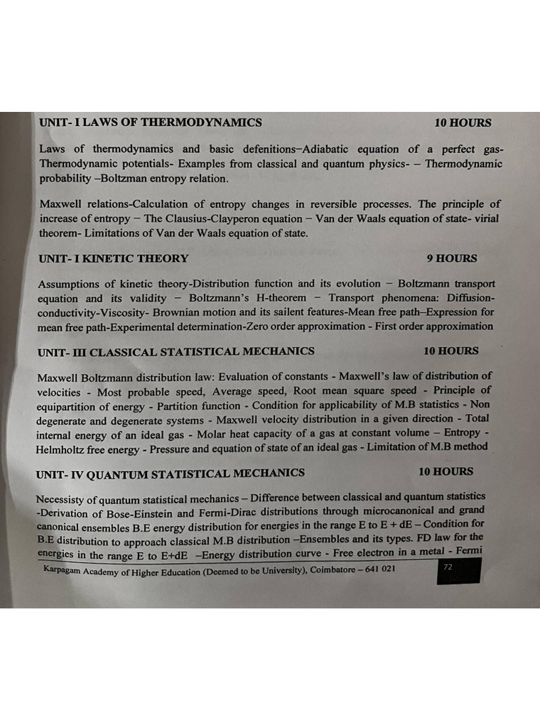 Thermodynamics and Statistical Mechanics | PDF