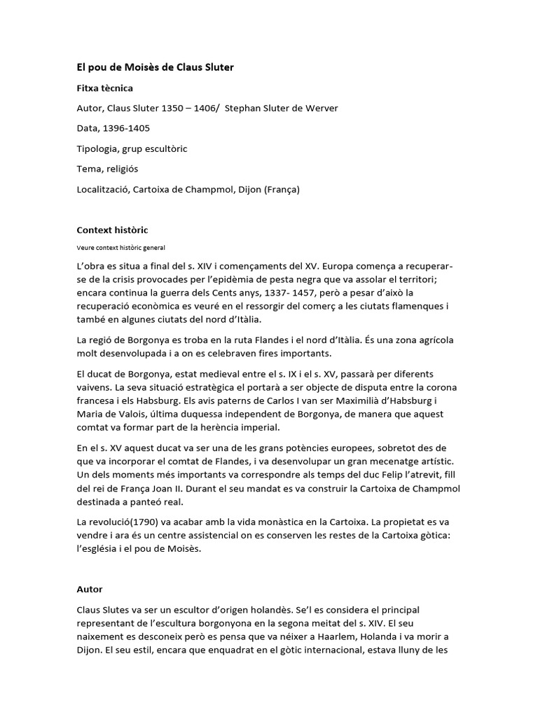 Còpia de El-pou-de-Moises-de-Claus-Sluter | PDF