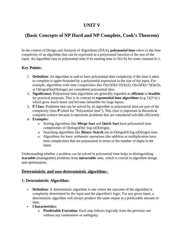 1 P Np And Cooks Theorem Pdf Time Complexity Computational Complexity Theory
