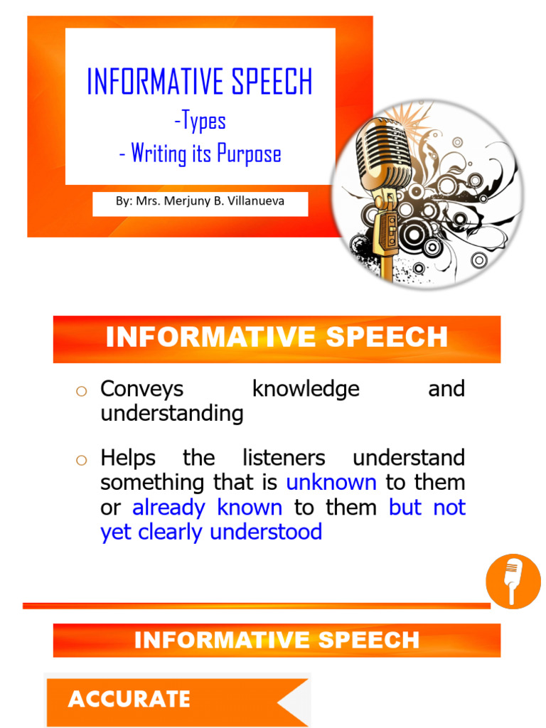 Lesson 15a Informative Speech | PDF