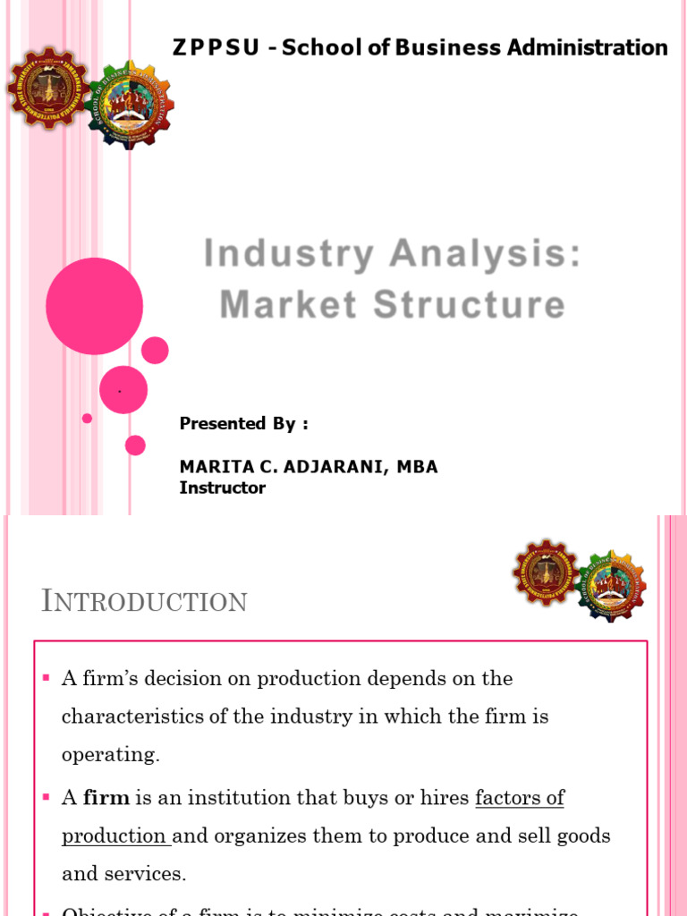 BMC 312 Industry Analysis - Market Structure | PDF | Monopoly | Market ...