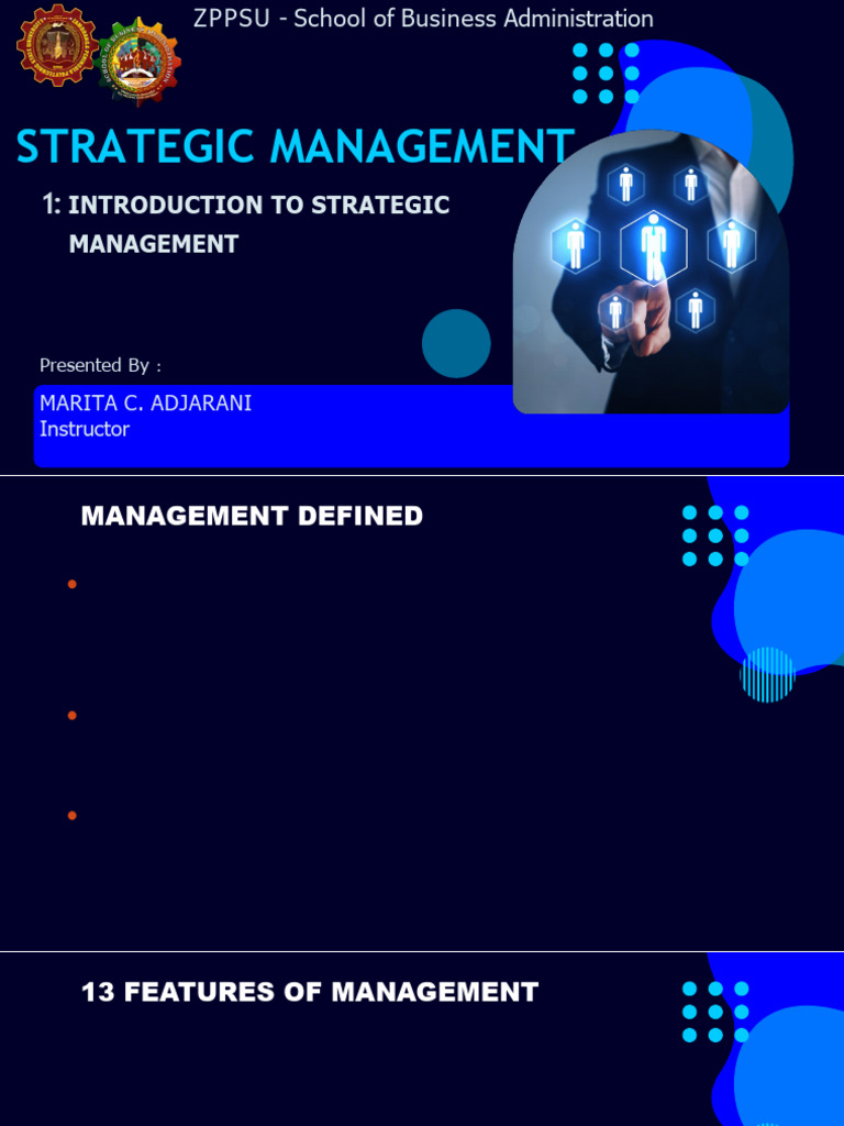 BMC 312 Unit 1 - Intro To Strat MGT | PDF | Strategic Management | Strategic Planning