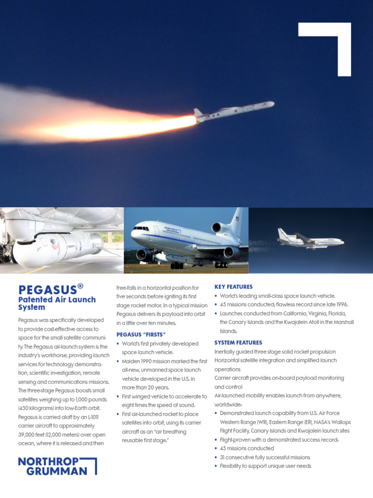 Pegasus-Rocket | PDF | Satellite | Launch Vehicle