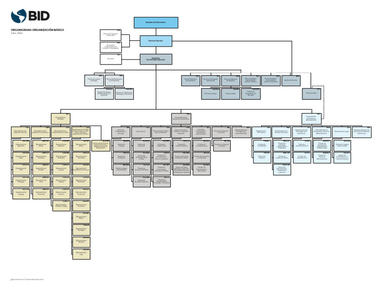 OR 142 Organigrama Del BID | PDF | Dinero | Comercio