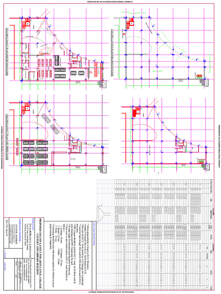 LIBRARY BLDG- column layout (1) | PDF