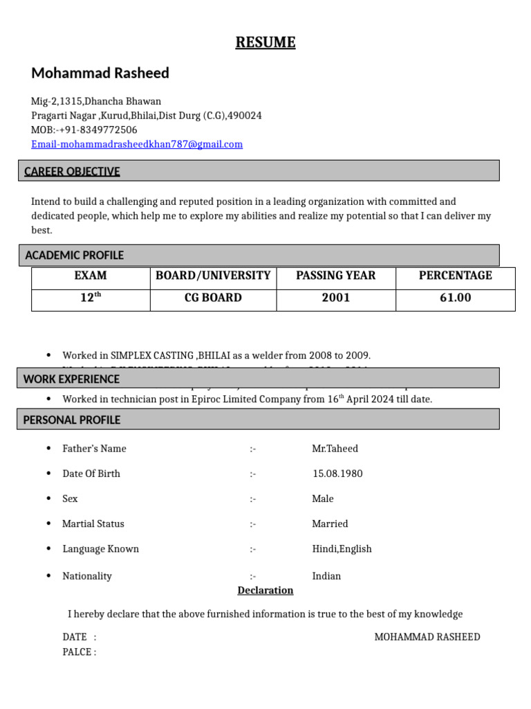 Mohammad Rasheed | PDF