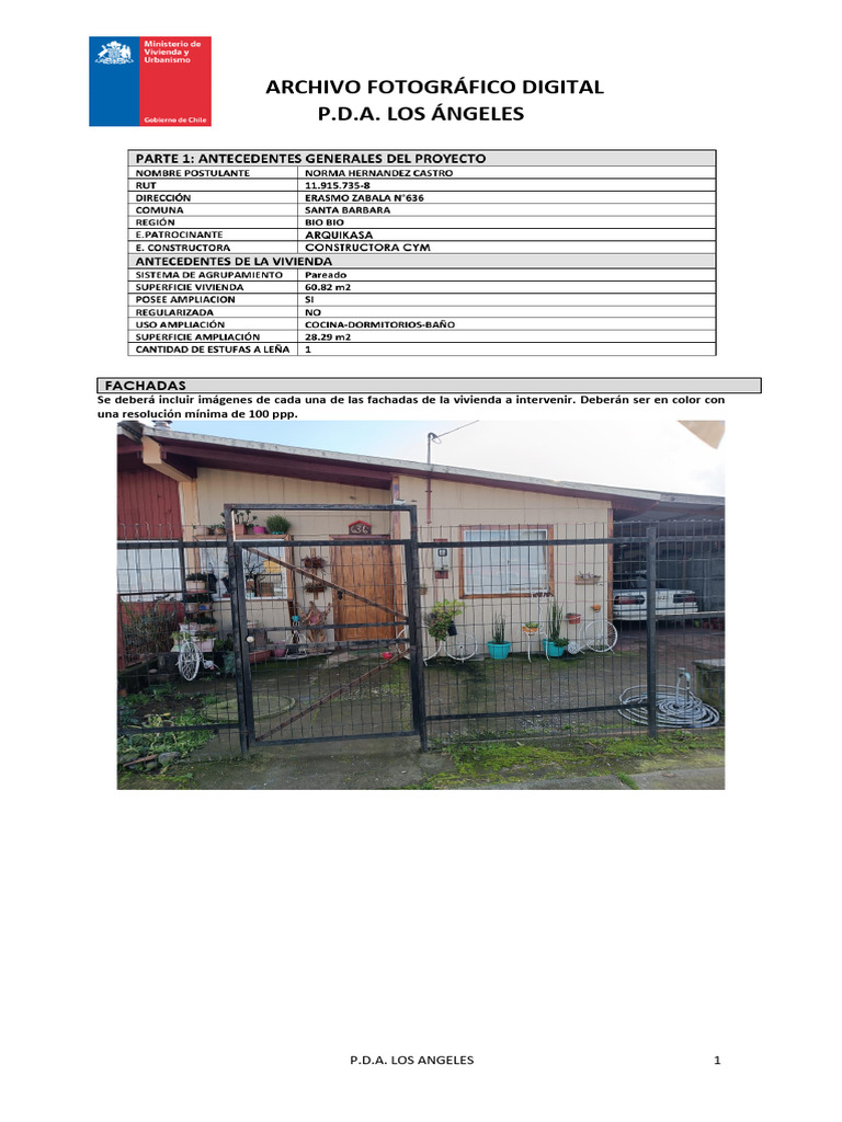 Norma Hernandez Castro, Erasmo Zabala 636 | PDF