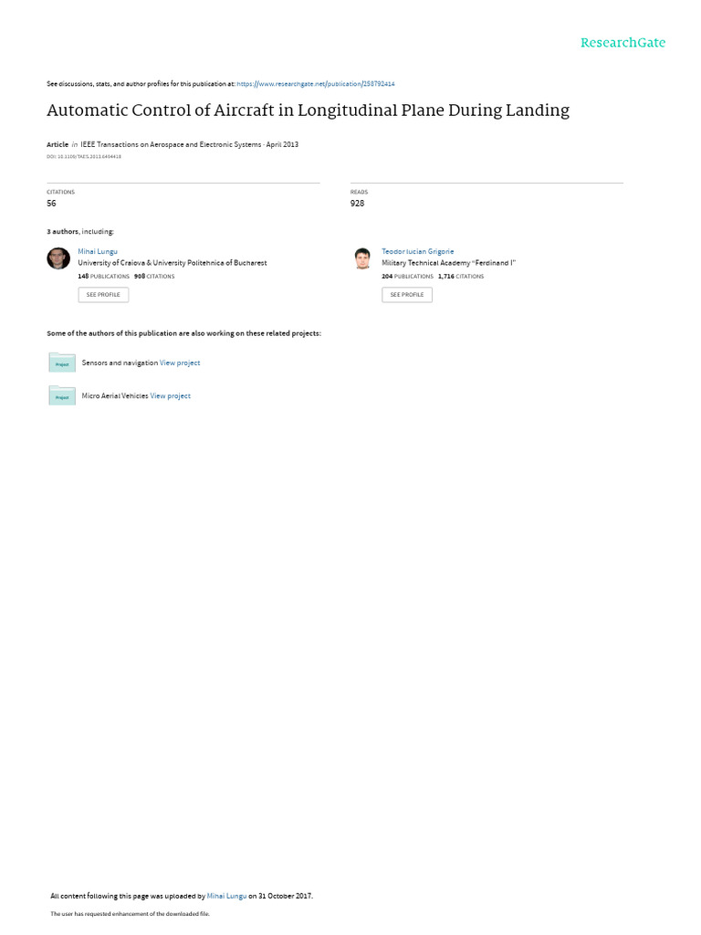 ALS Paper Review | PDF | Fuzzy Logic | Control Theory