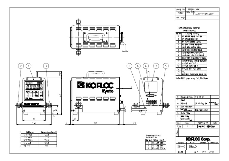 MR300230A1 - FLOW COMPO Standard Drawing | PDF