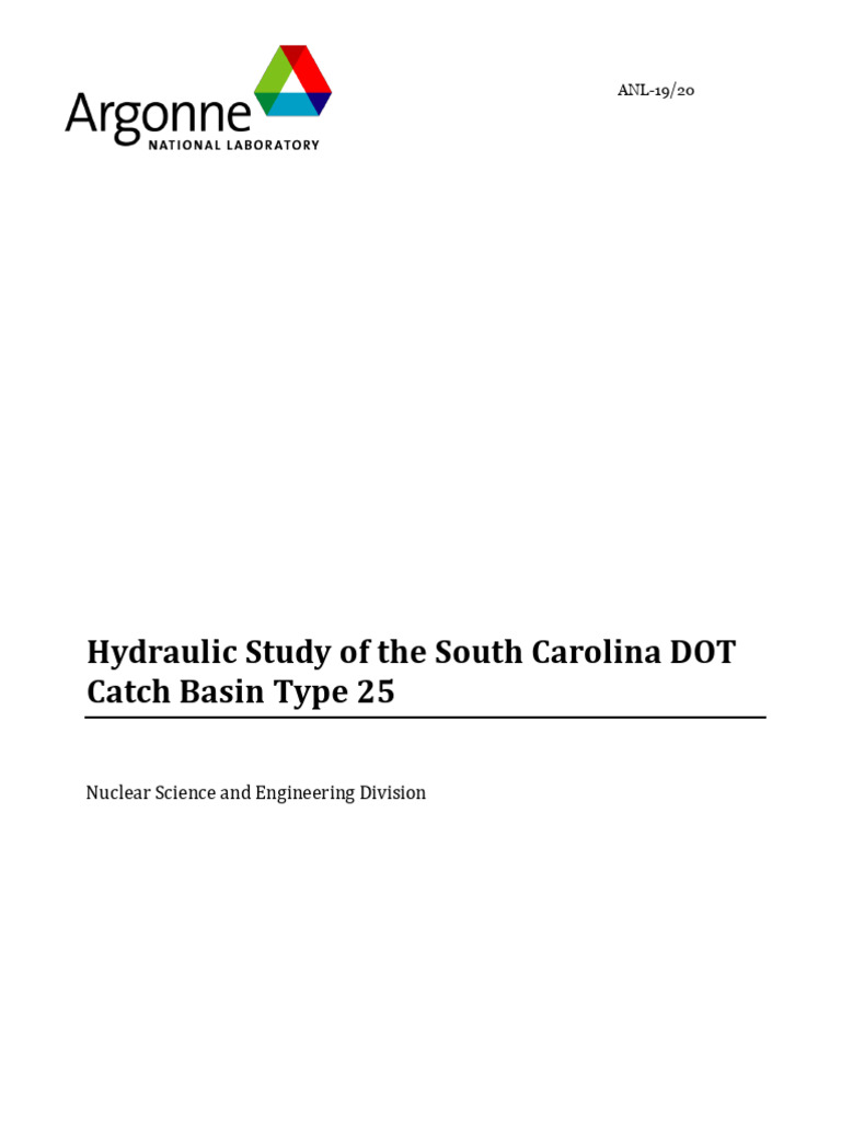 Hydraulic Study SCDOT Catch Basin Type25 MS2 SL4 | PDF | Fluid Dynamics ...