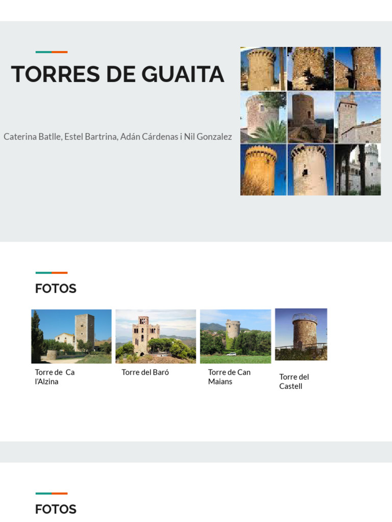 Torres de Guaita A Catalunya | PDF