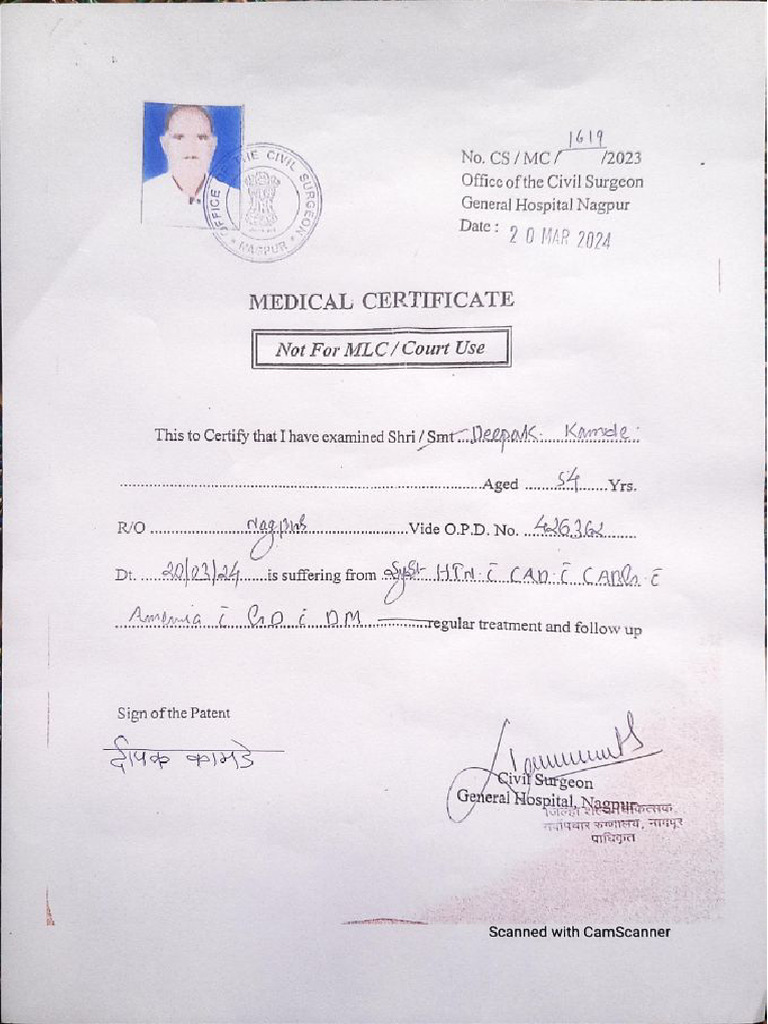 Medical Certificate - 11zon | PDF