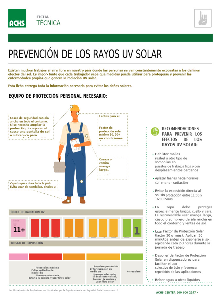 Ficha-Tecnica - Prevencion-De-Los-Rayos-Uv-Solar | PDF | Ultravioleta
