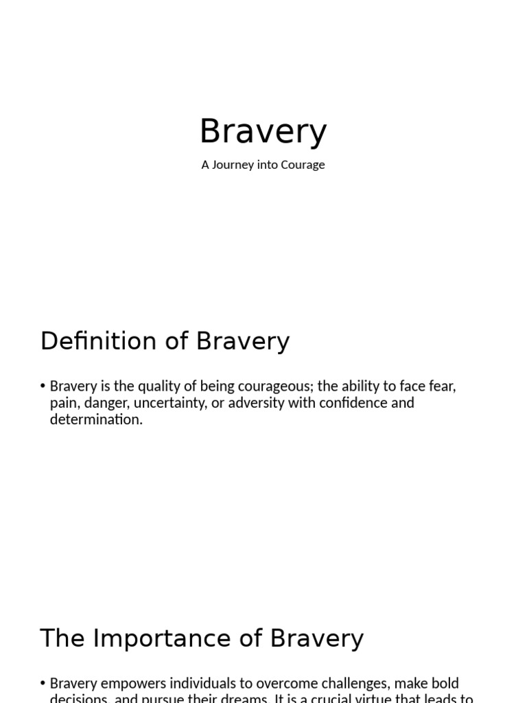 Bravery | PDF