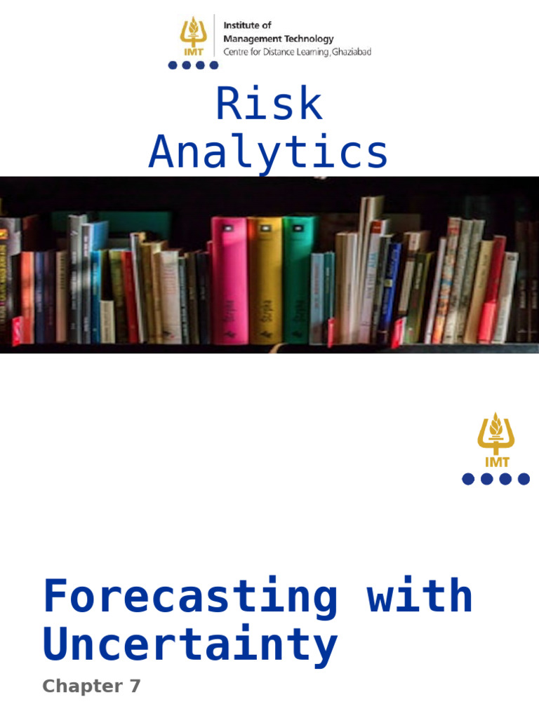 Risk Analytics (IMT) - Chapter 7 | PDF | Forecasting | Dependent And Independent Variables