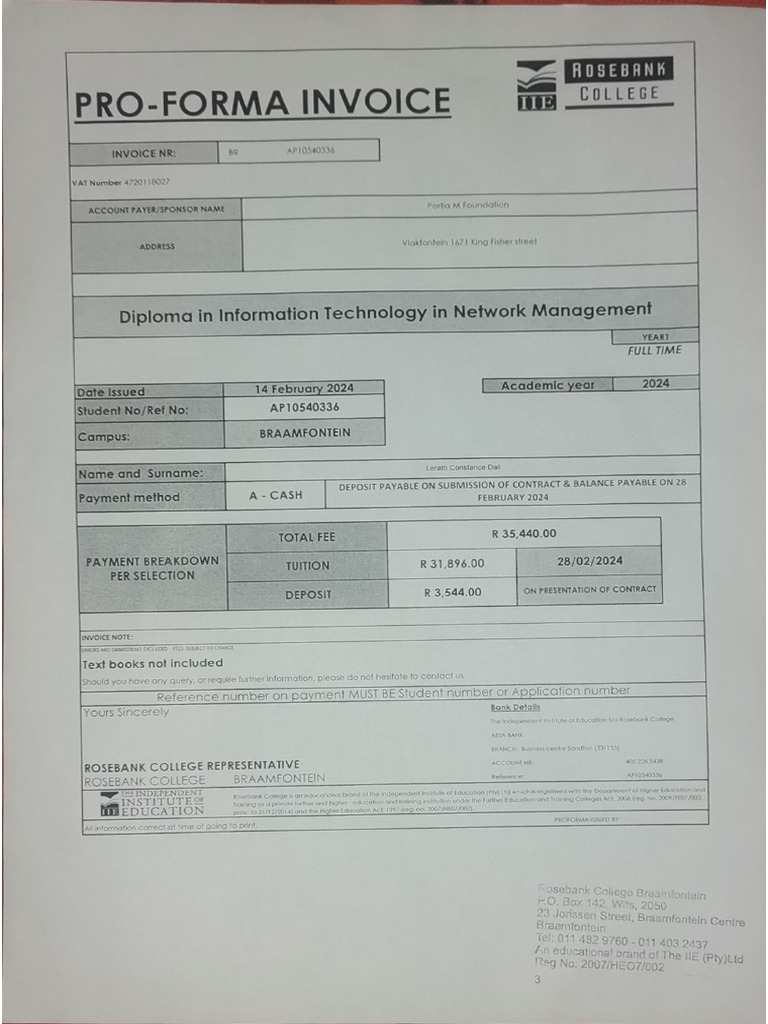 Pro-Forma Invoice | PDF