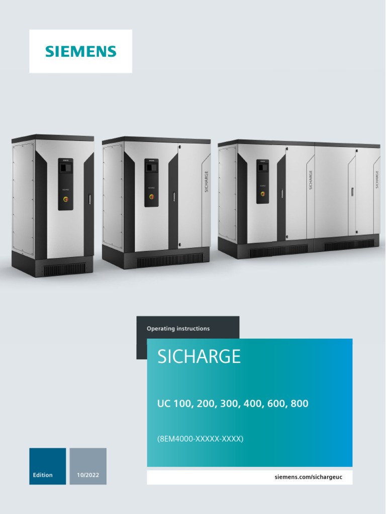 Operating Instructions - SICHARGE UC 100-200-300-400-600-800 EN | PDF | Electromagnetic ...