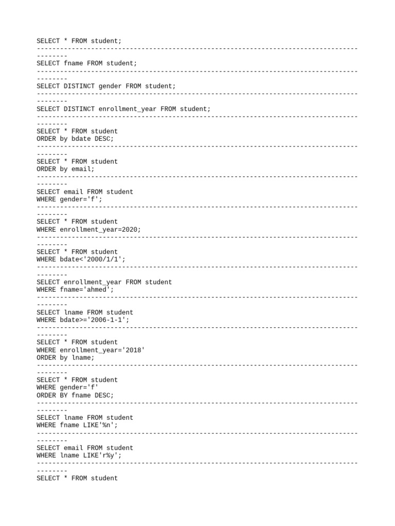 database lab 4 (answer) | PDF