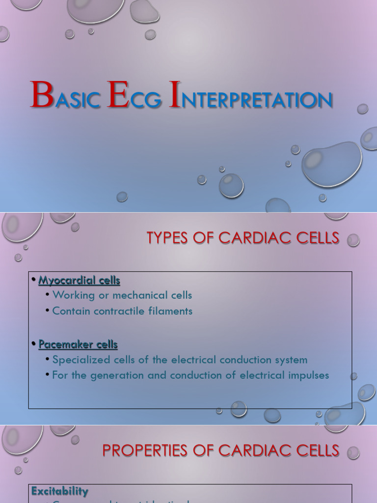 Basic ECG Interpretations | PDF | Electrocardiography | Heart