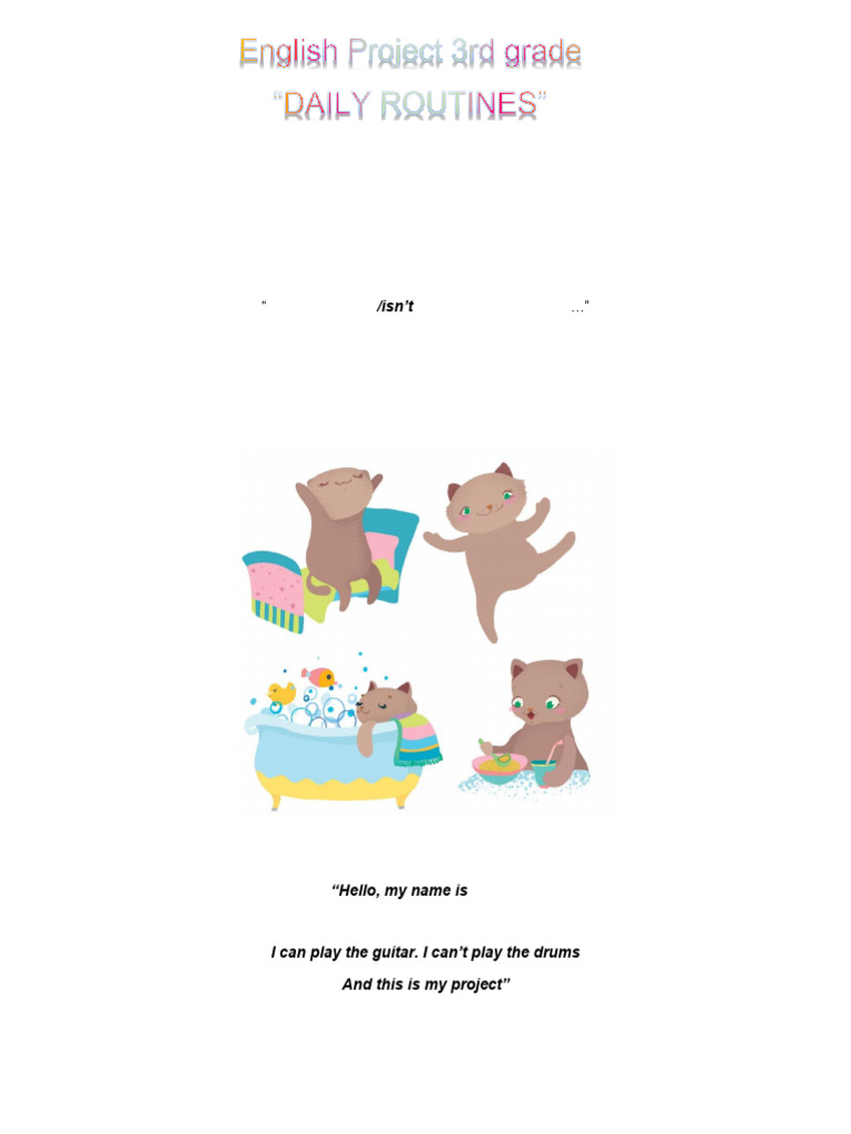 3 - Project 3 Daily Routines | PDF | Comunicación humana
