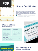 Share Certificate Format SH-1 | PDF