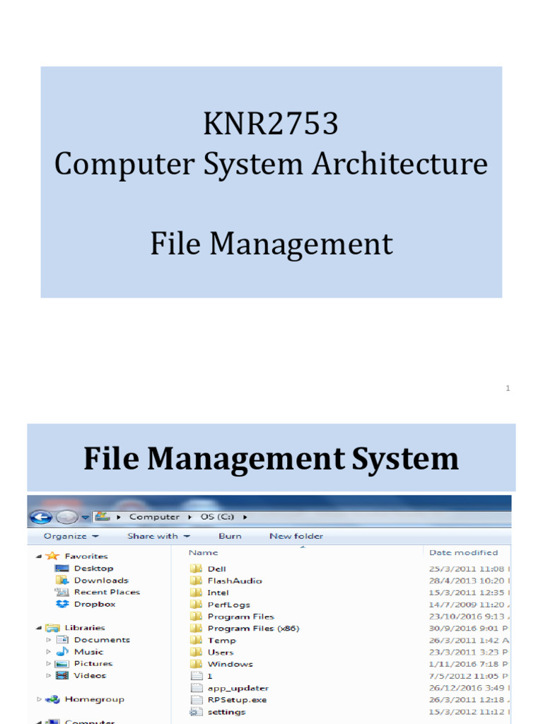 Week 13 - File Management | PDF | Computer File | Filename