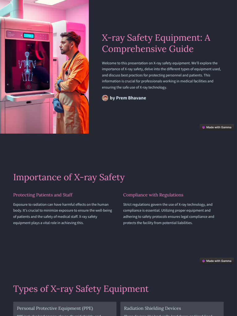X Ray Safety Equipment A Comprehensive Guide | PDF | Personal ...