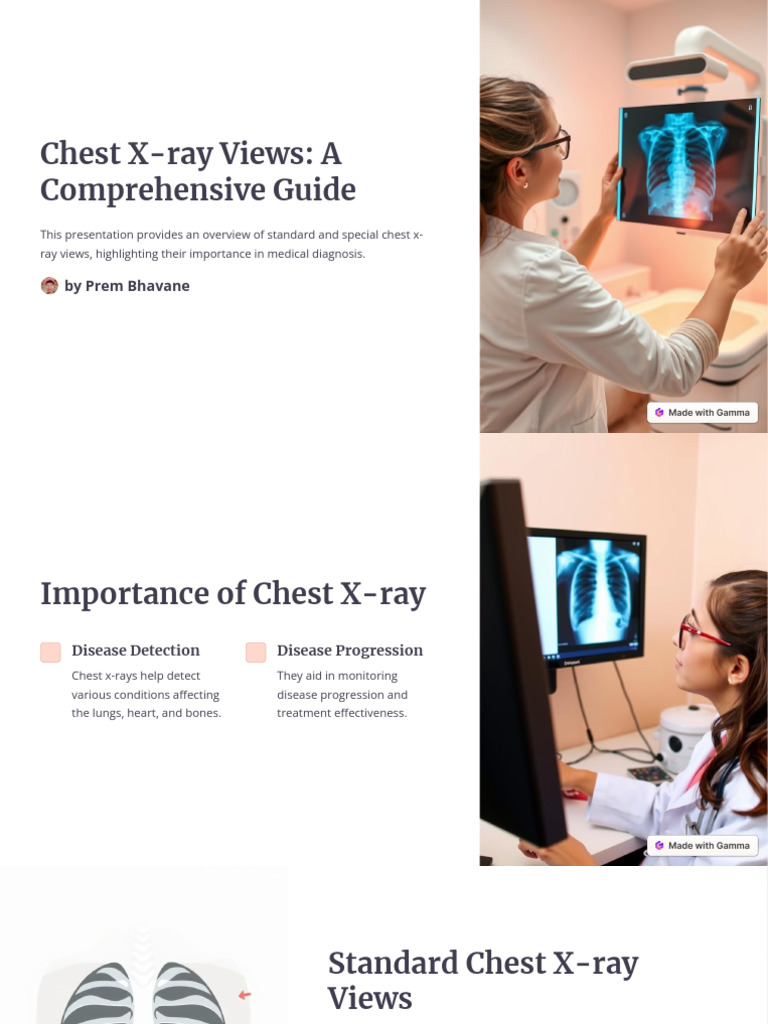 Chest X-Ray Views Explained | PDF | X Ray | Clinical Medicine