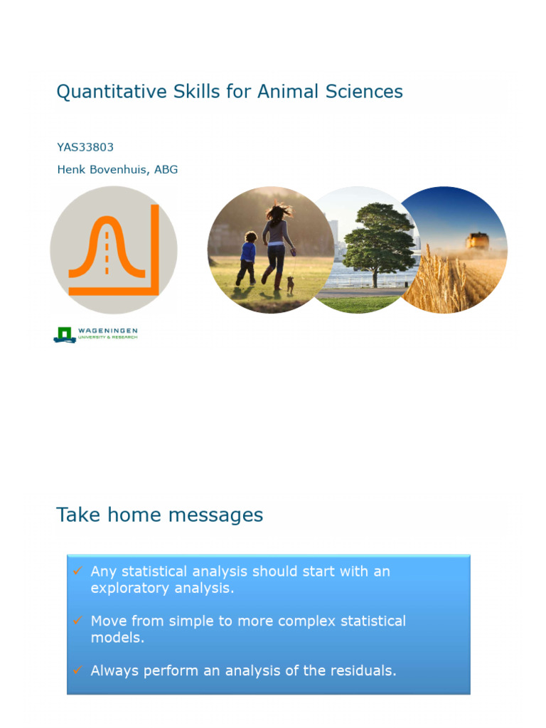 Statistical Analysis in Animal Sciences | PDF | Experiment | Statistics